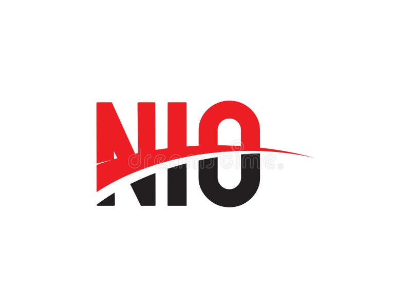 NIO Letter Initial Logo Design Vector Illustration Stock Vector ...