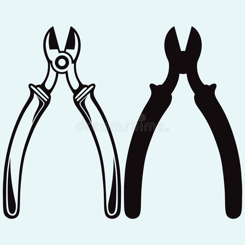 Nippers Icon Vector Isolated on White Background, Nippers Sign , Line ...