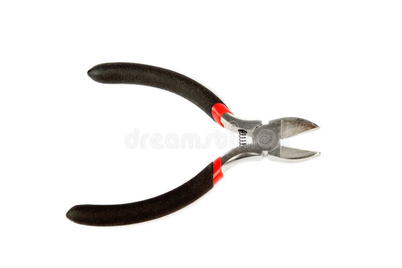 Nippers, Isolated on White Background Stock Photo - Image of line ...