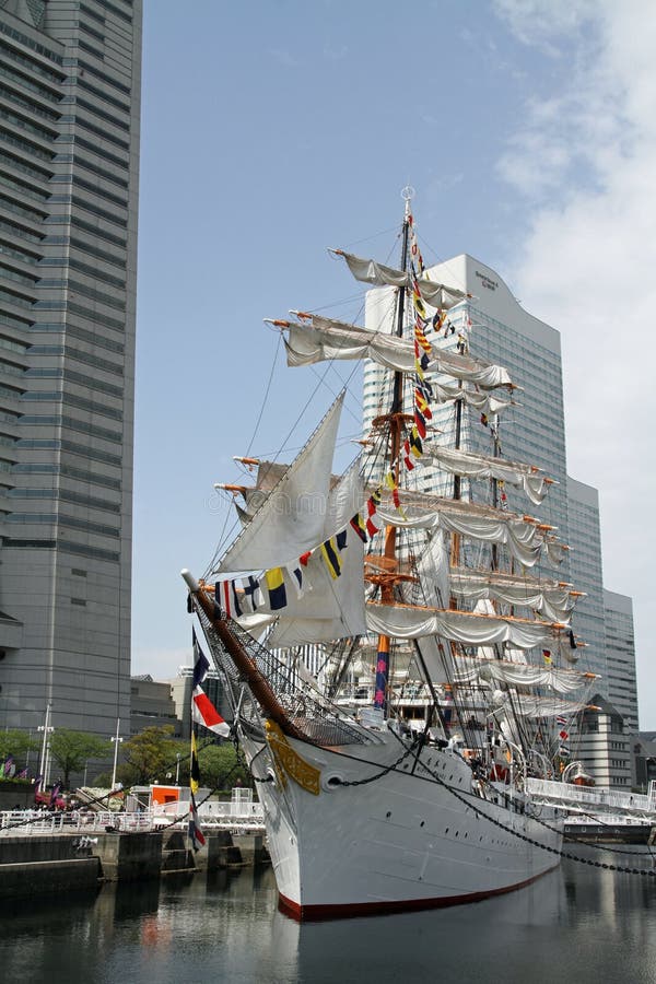 Nippon Maru, Sailing Ship in Yokohama Editorial Photo - Image of mast ...