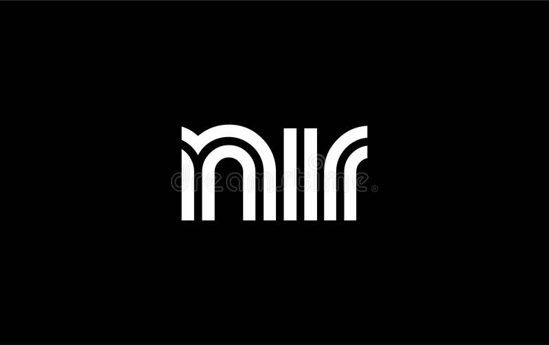 NIR Creative Unique Modern Letter Logo Design Stock Vector ...