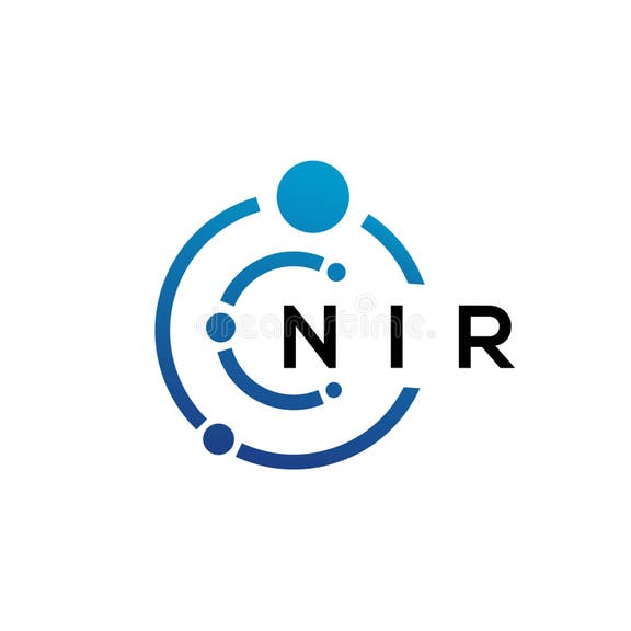 NIR Letter Technology Logo Design on White Background. NIR Creative ...