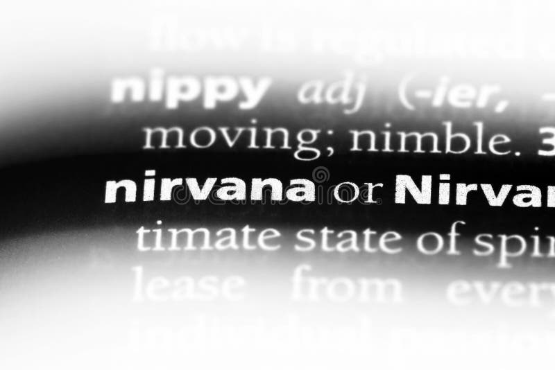 Nirvana stock image. Image of writing, definition, text - 126544579