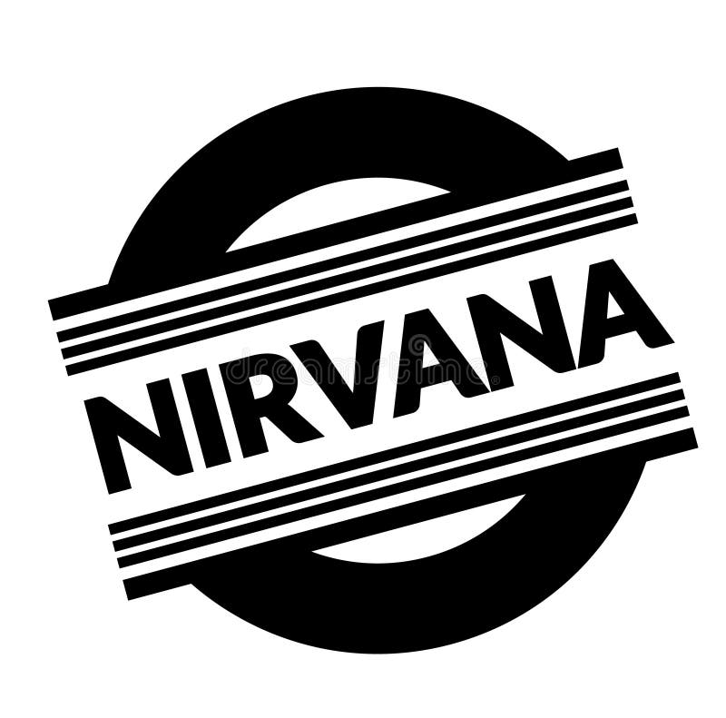 Nirvana stamp on white stock vector. Illustration of paradise - 124337595