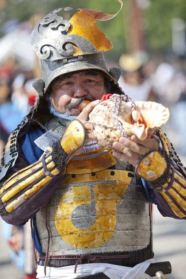 Nisei Week Samurai editorial photo. Image of instrument - 10596066