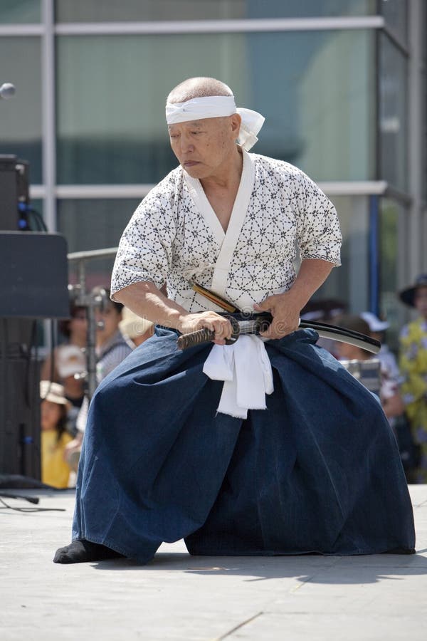 Nisei Week Swordsman editorial stock image. Image of japanese - 10874259