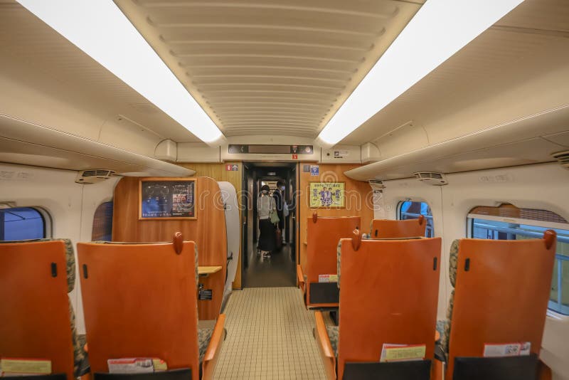 Nishi Kyushu Shinkansen Kamome Train Ordinary Car May 18 2024 Editorial ...