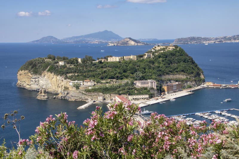 The island of Nisida stock image. Image of scenic, blue - 93420507