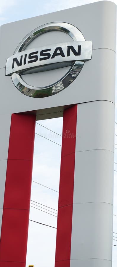 Nissan Dealership Logo editorial photo. Image of nissan - 330297366