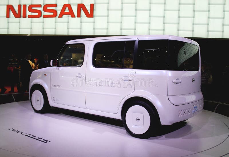 Nissan Denki Cube EV Electric Car Editorial Photography - Image of ...