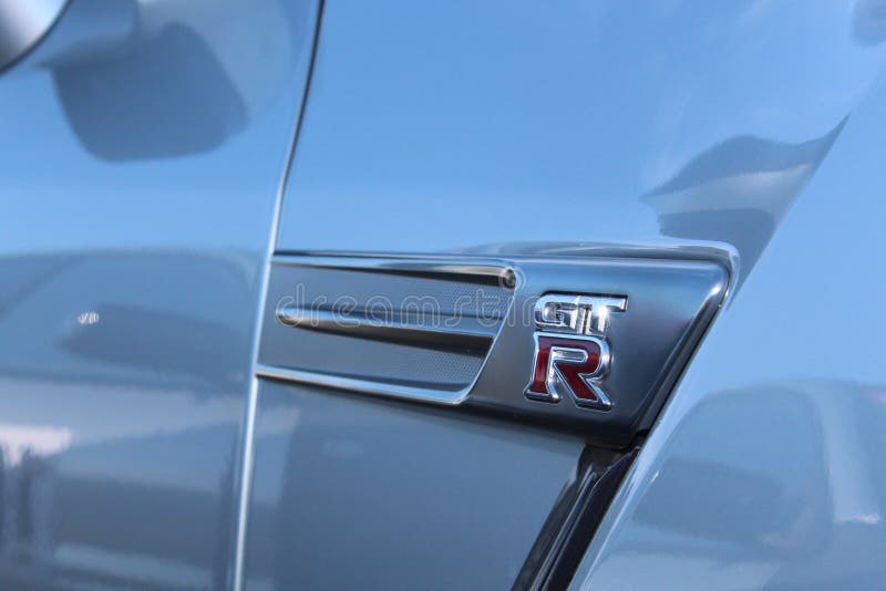 Nissan GT-R sign editorial photo. Image of speed, paint - 90278371