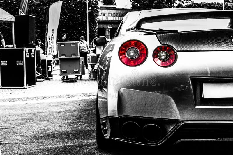 Nissan GTR stock image. Image of show, sport, nissan - 42443393