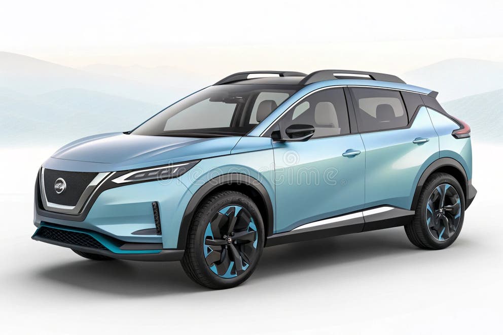 Nissan Leaf Suv. Generated Using AI. Stock Illustration - Illustration of wheel, bumper: 357712696