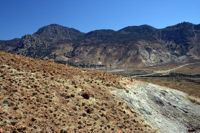 Nisyros Volcanic Valley, Greece Stock Image - Image of famous ...