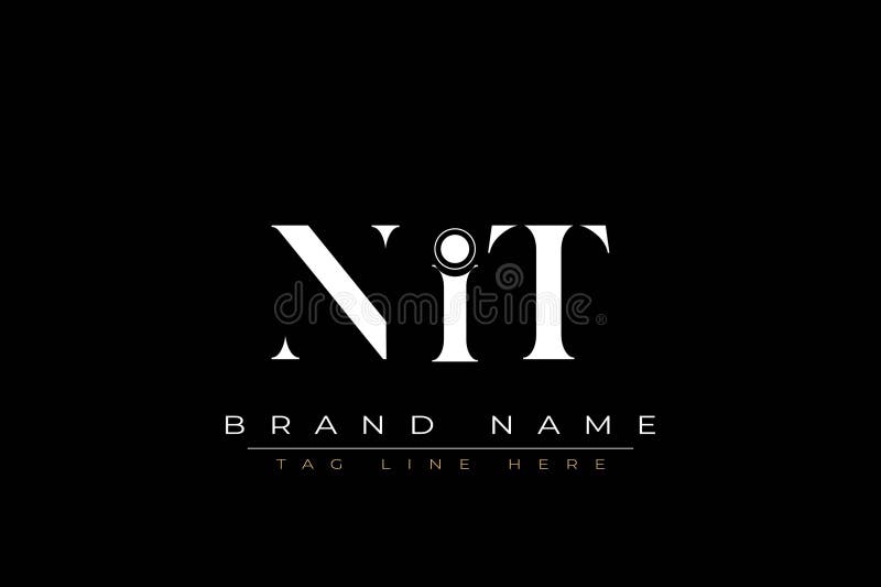 NIT Abstract Letter Logo Design Stock Vector - Illustration of business ...