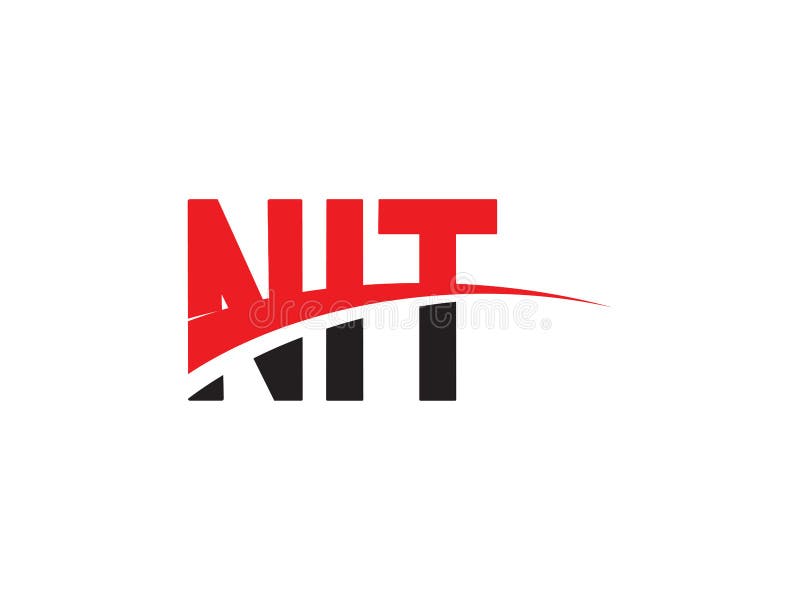 NIT Letter Initial Logo Design Vector Illustration Stock Vector ...