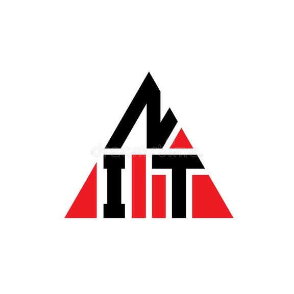 NIT Triangle Letter Logo Design with Triangle Shape. NIT Triangle Logo ...