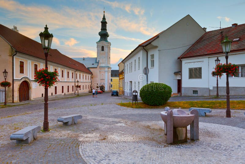 Nitra, Slovakia. editorial image. Image of church, street - 74595935