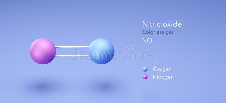 Nitric Oxide, Molecular Structures, Colorless Gas, 3d Model, Structural ...