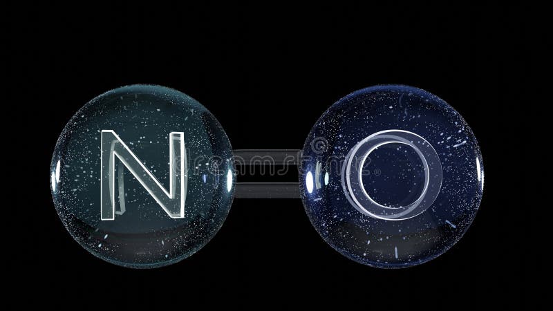 Nitric Oxide, NO, Molecule Model, Chemical Formula. Nitrogen Oxide ... Nitric Oxide, NO, Molecule Model, Chemical Formula. Nitrogen Oxide ...