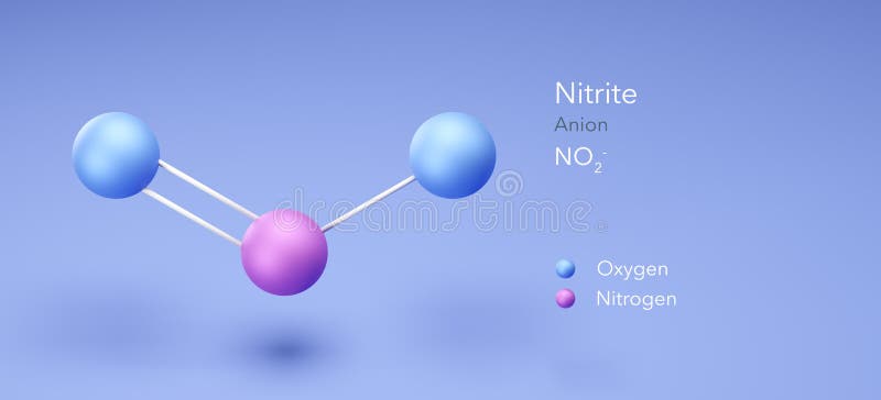 Nitrite, Molecular Structures, Ion, 3d Model, Structural Chemical ...