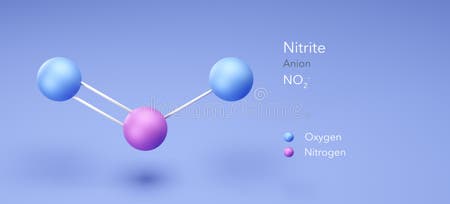 Nitrite, Molecular Structures, Ion, 3d Model, Structural Chemical ...