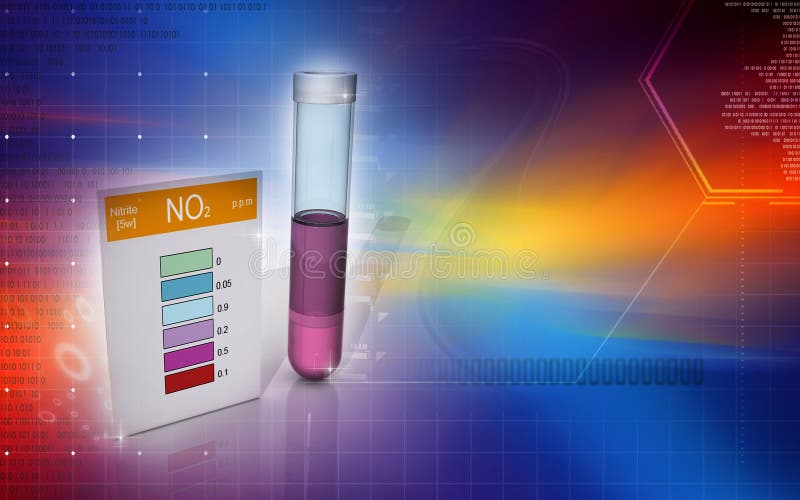 Nitrite test stock illustration. Illustration of dimensional - 45286782