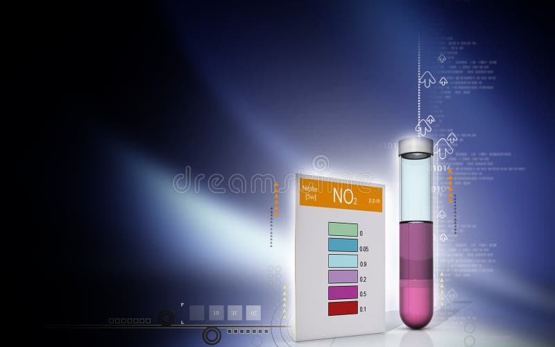 Nitrite test stock illustration. Illustration of green - 48569782