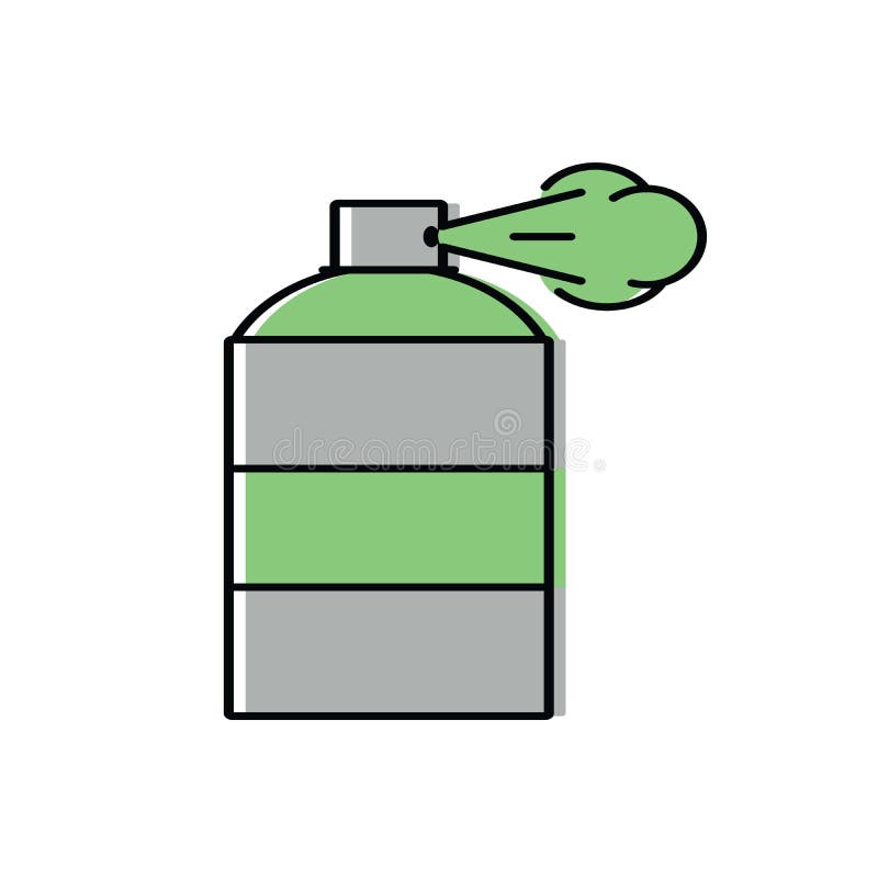 Nitro Paint in a Spray Can. Tools for Painting and Drawing Stock Vector ...