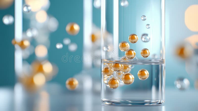 Nitrogen Bubbles Rise in Transparent Vessels Creating a Dynamic Display ...