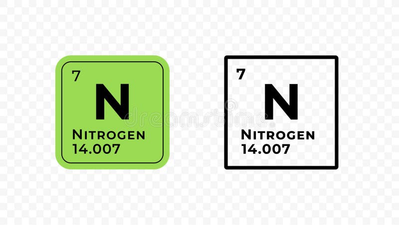 Nitrogen, Chemical Element of the Periodic Table Vector Stock Vector ...