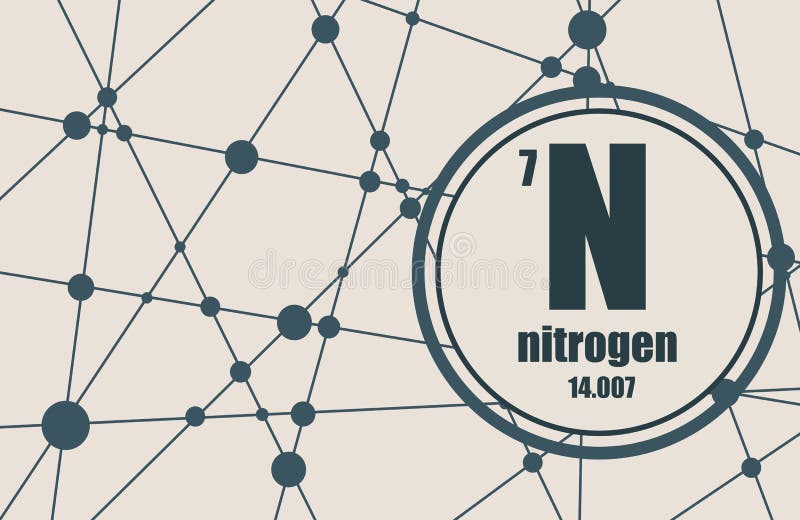 Nitrogen chemical element. stock vector. Illustration of laboratory ...