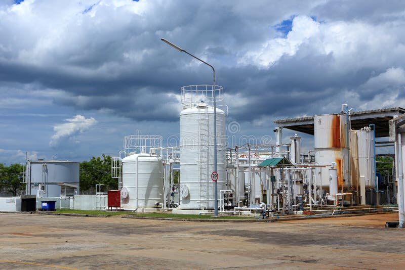 Nitrogen Chemical Plant for Factory Stock Image - Image of cool, making ...