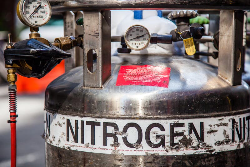 Nitrogen gas cylinder editorial image. Image of york - 60532615