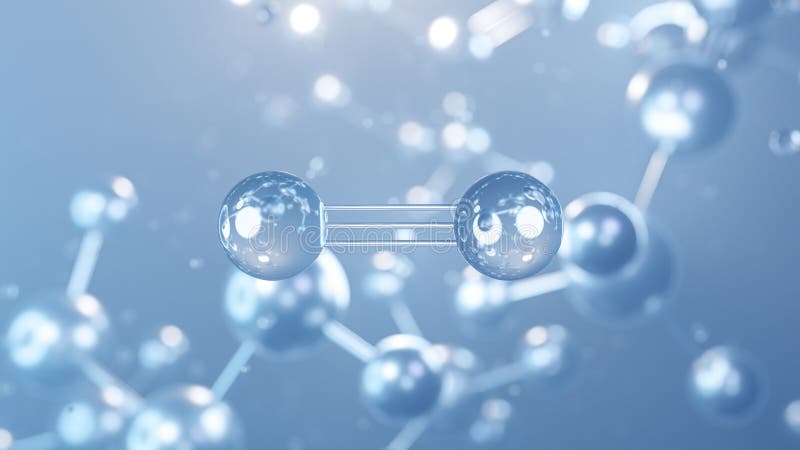Nitrogen Molecular Structure 3d, Flat Model, Dinitrogen, Structural ...