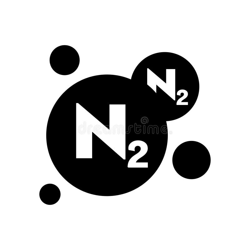 Nitrogen Symbol Chemical Element Stock Vector - Illustration of element ...