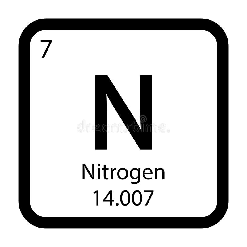 Nitrogen symbol vector stock illustration. Illustration of technology ...