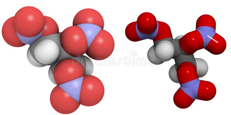 La Nitroglycérine, Le Trinitrate De Glycéryle, La Molécule De Nitro ...