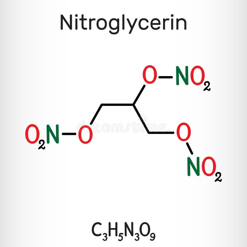 Glycerol Glycerine Molecule. Structural Chemical Formula and M Stock ...