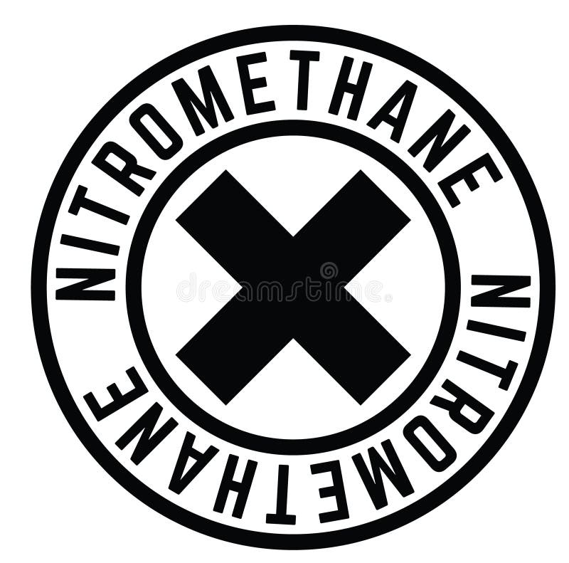 Nitromethane Stamp On White Stock Vector - Illustration of fuel ...
