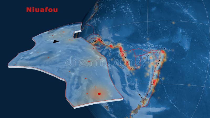 Niuafou Plate Described and Presented - Topo and Bathy Stock ...