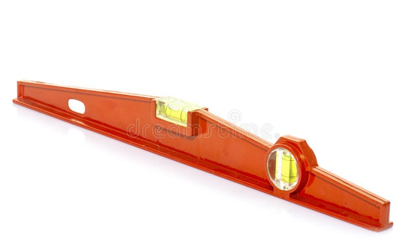 Nivel De Burbuja De Aire En Estudio Imagen de archivo - Imagen de grado ...