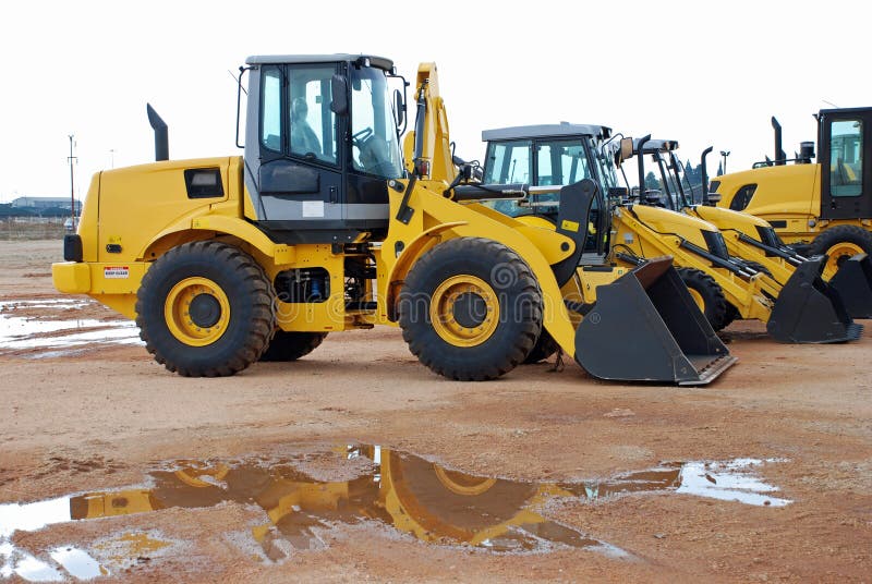 Niveladora foto de archivo. Imagen de industria, excavadores - 7837024