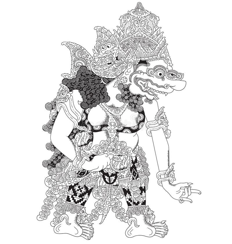 Niwatakawaca stock vector. Illustration of dalang, hagnyanawati - 110844298