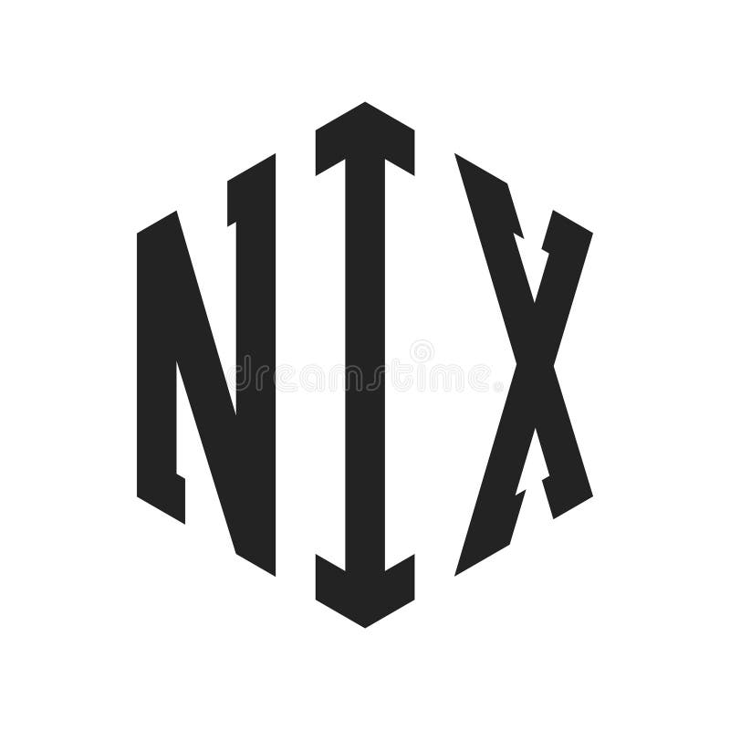 NIX Logo Design. Initial Letter NIX Monogram Logo Using Hexagon Shape ...