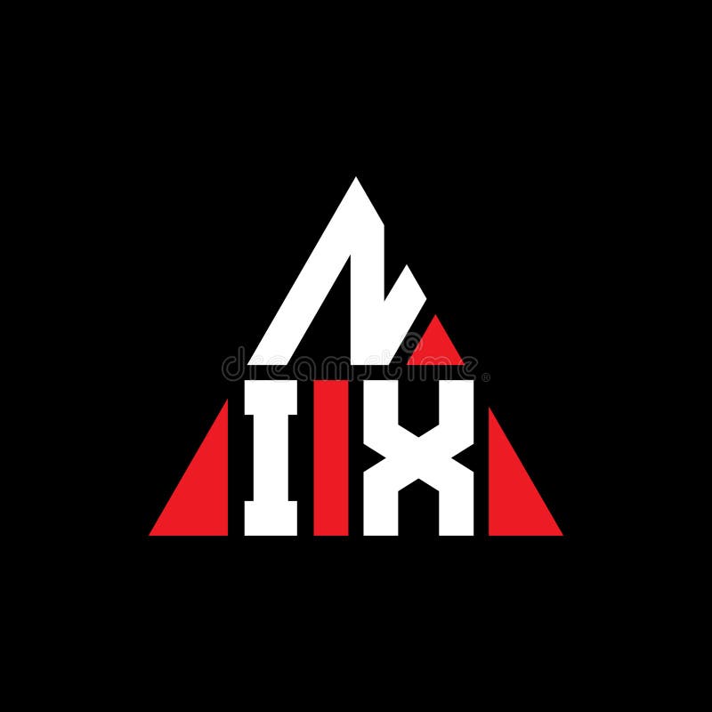 NIX Triangle Letter Logo Design with Triangle Shape. NIX Triangle Logo ...