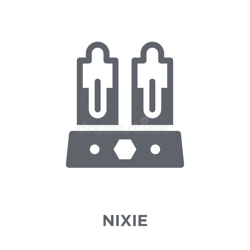 Nixie Icon in Trendy Design Style. Nixie Icon Isolated on White ...