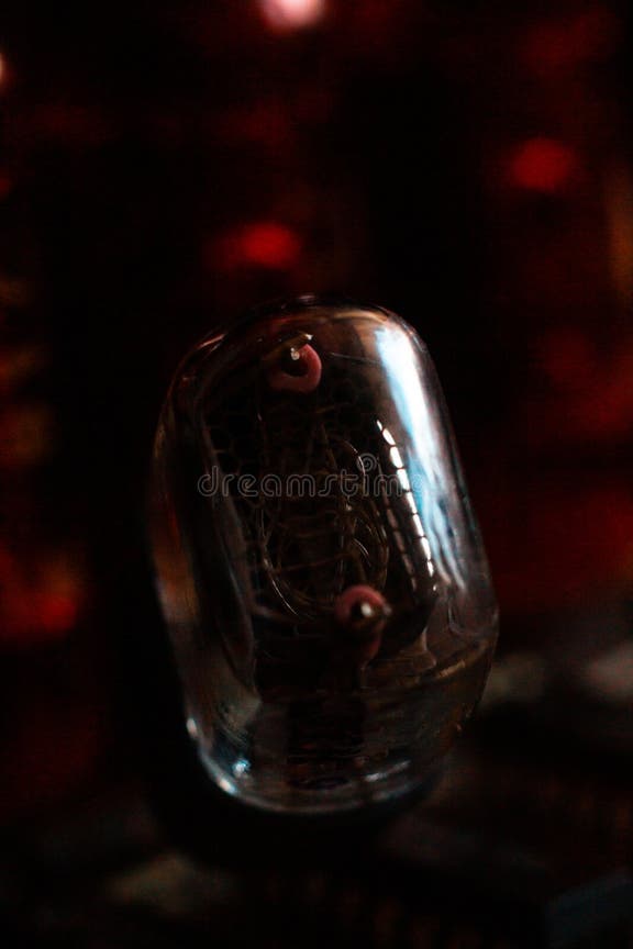 Nixie Tubes in-17, Nixie Tubes Macro Photography, Old and Retro Stock ...