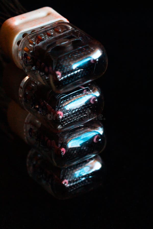 Nixie Tubes in-17, Nixie Tubes Macro Photography, Old and Retro Stock ...
