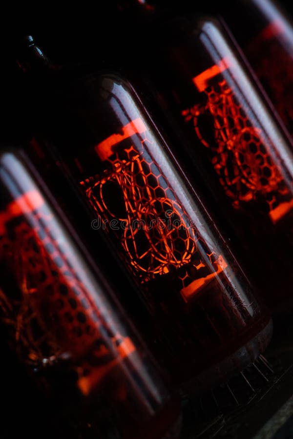 Nixie Tubes on Plate, Nixie Tubes Macro Photography, Old and Retro ...